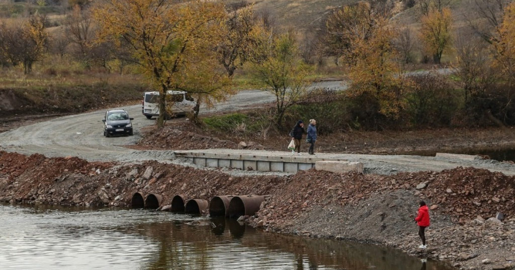 InGOK built a dam across the Ingulets River in the village of Andriivka ...