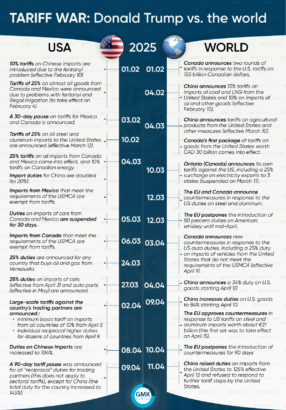 Tariff war: Donald Trump vs. the world